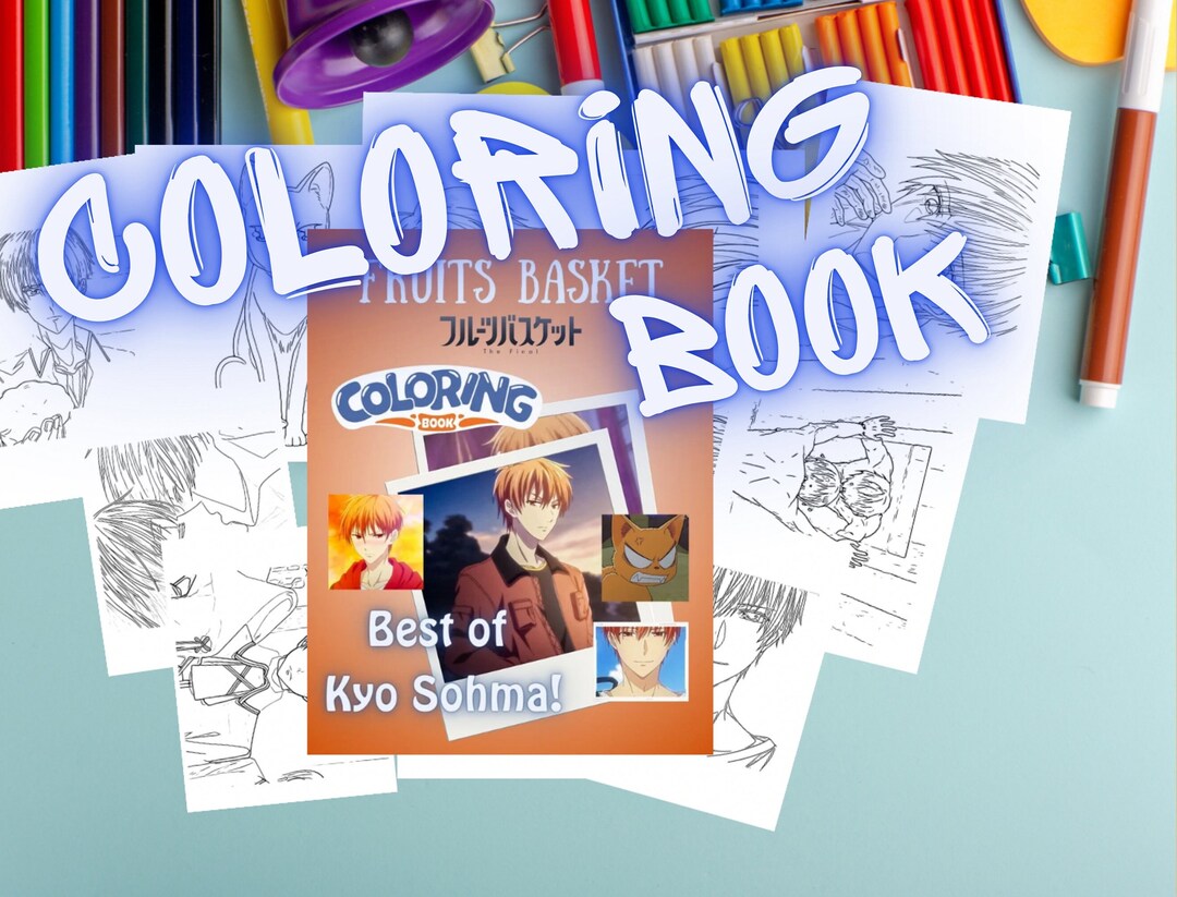 Fruits Basket Coloring Pages Best of Kyo Sohma - Etsy