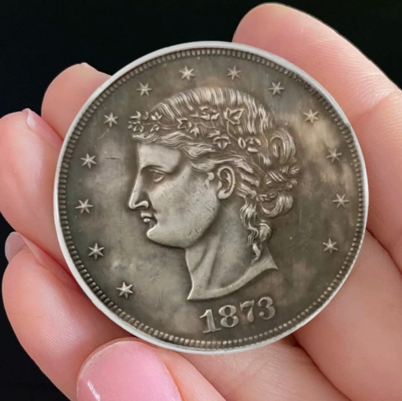 USA 1873 Frowning Bust Trade Dollar Pattern - Etsy