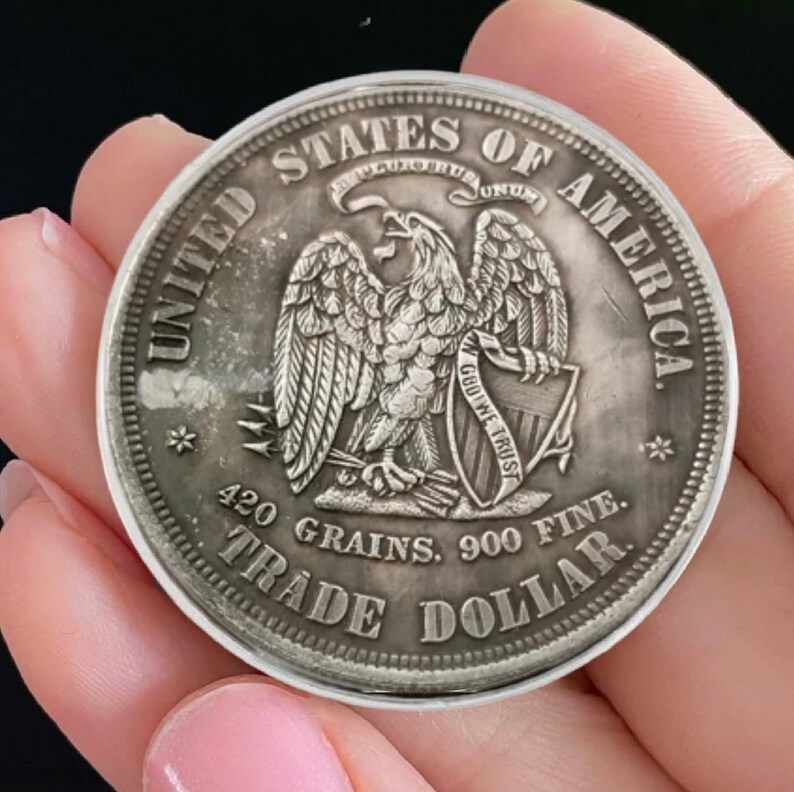 USA 1873 Frowning Bust Trade Dollar Pattern - Etsy