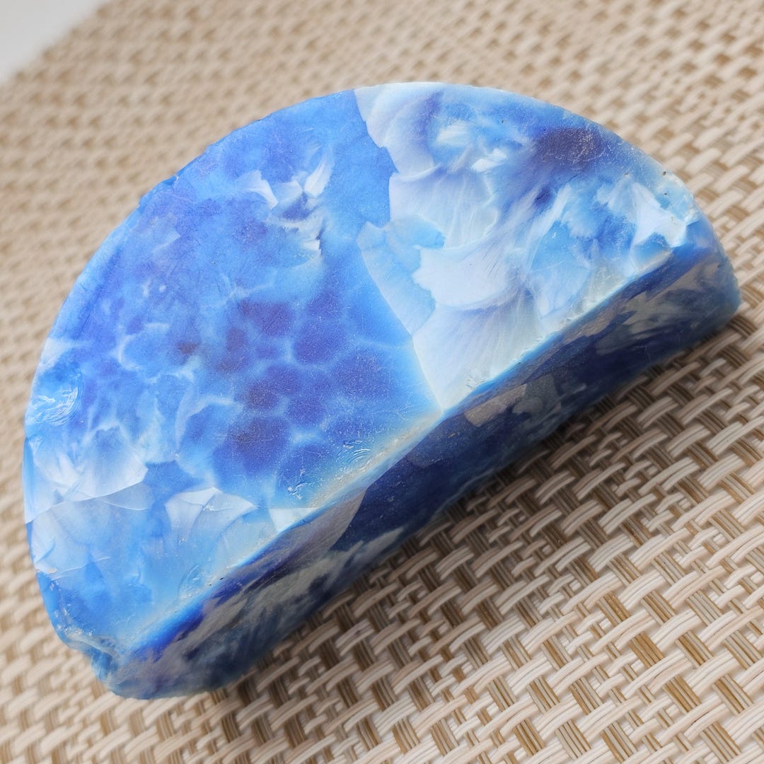STUNNING Electric Blue Victoria Stone (imori) Rough Unpolished Half ...