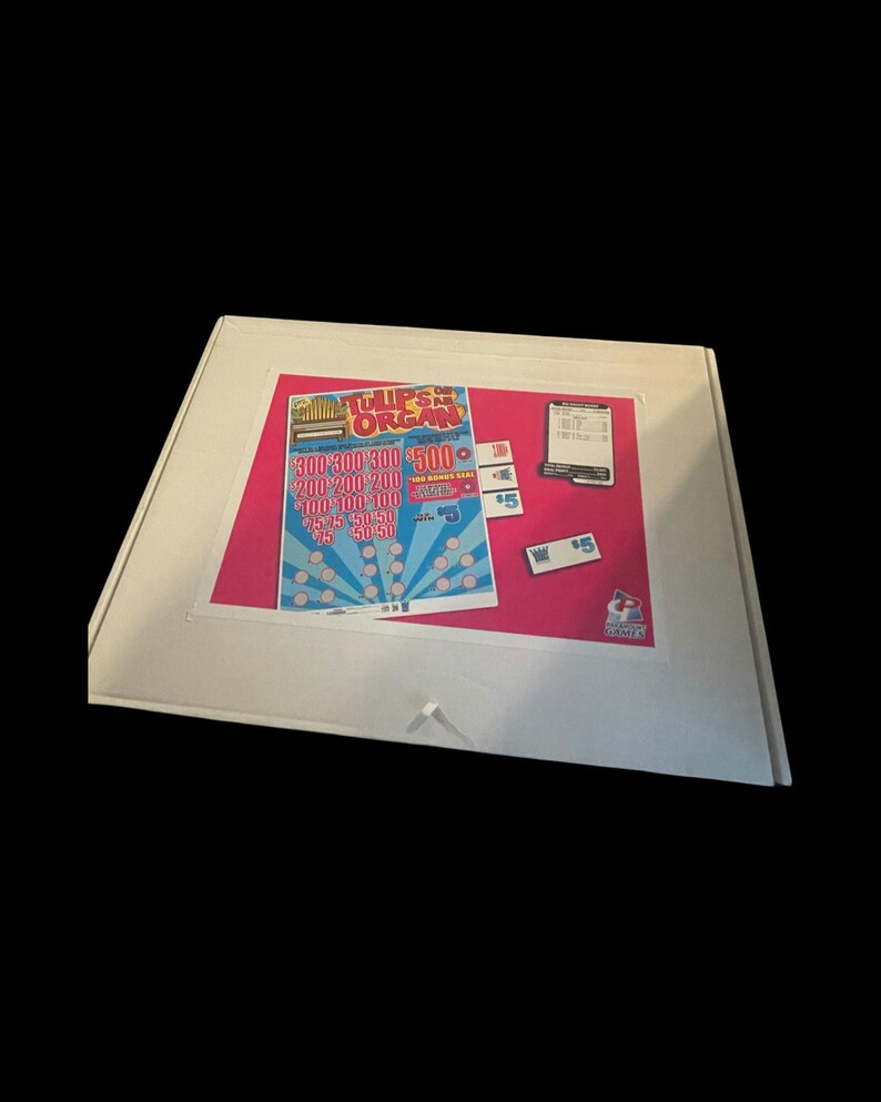 Tulips on an Organ - Pull Tab Ticket - Ticket for Amusement Purpose ...