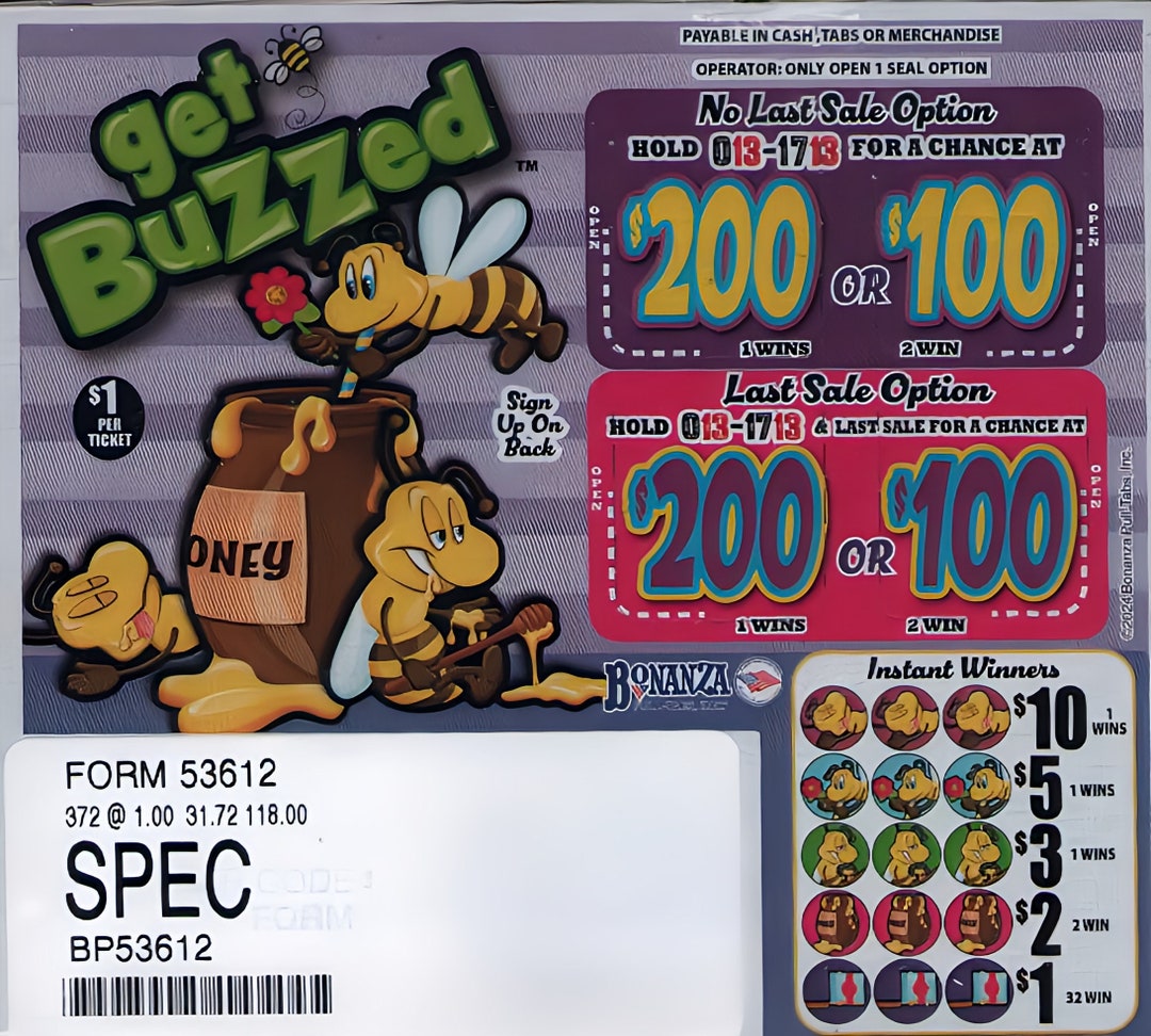 3 Pack Get Buzzed Hard Card Ticket for Amusement Purposes Only - Etsy