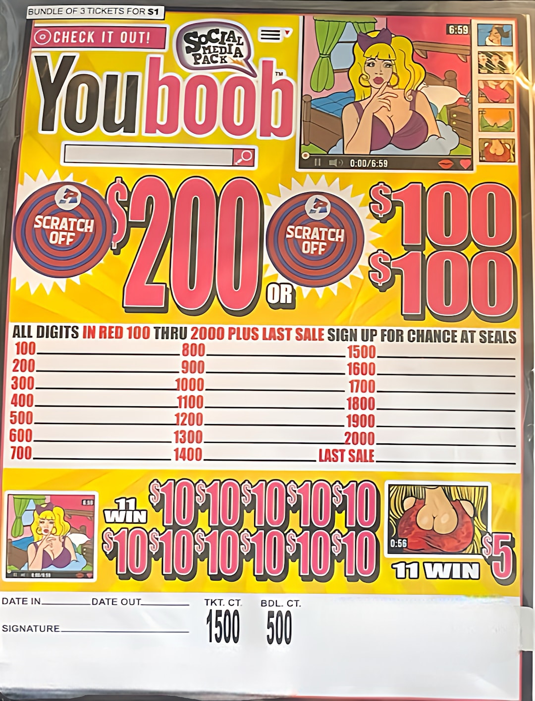 2 Pack You Boob Jar Ticket Tab Ticket Ticket for Amusement Purposes Only - Etsy