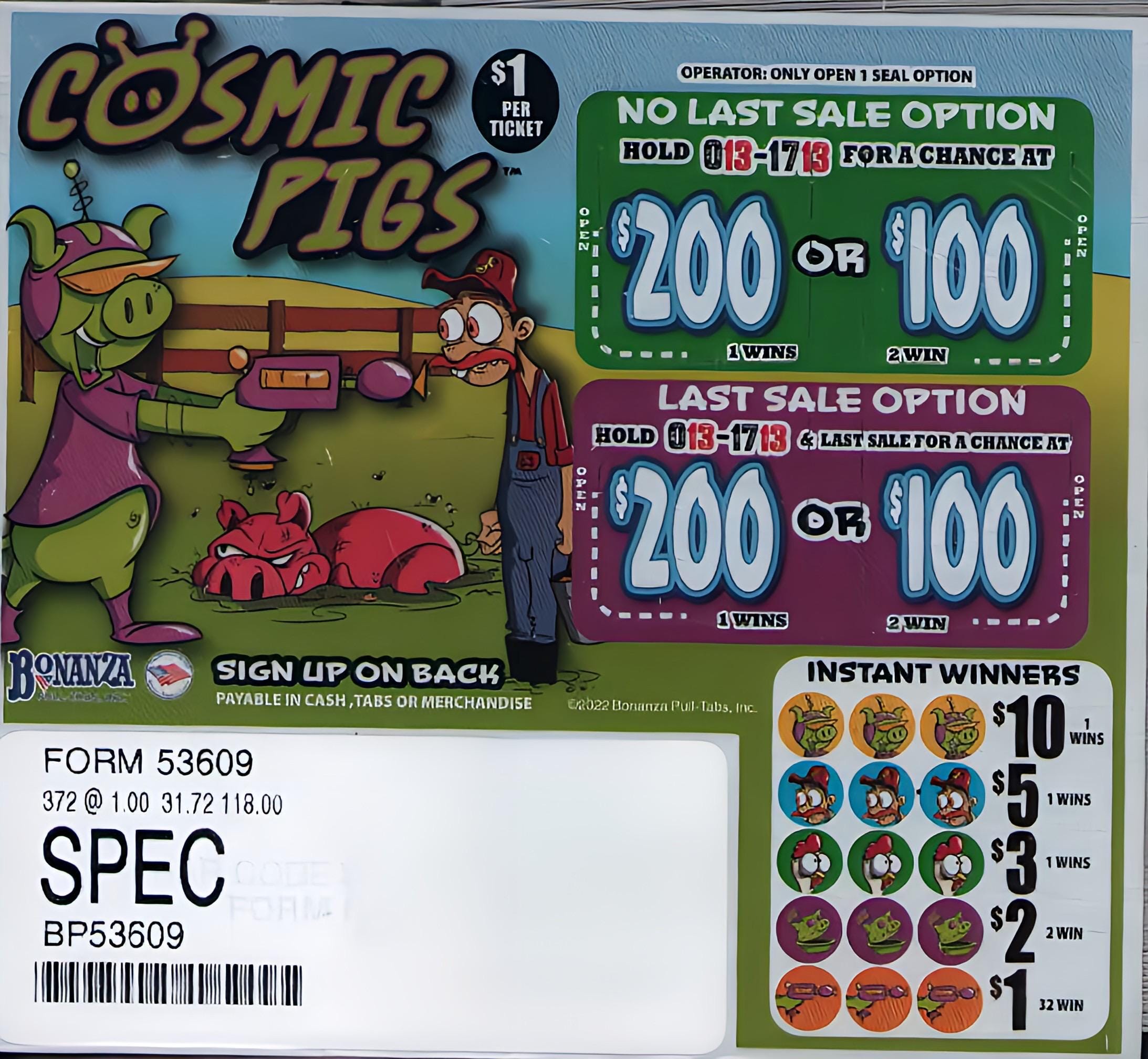 5 Pack Mixed Titles 2 Pull Tab Ticket Ticket for Amusement Purpose Only ...