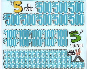 The Salty Seaman- Jar Ticket - Pull Tab Ticket - Ticket for Amusement ...