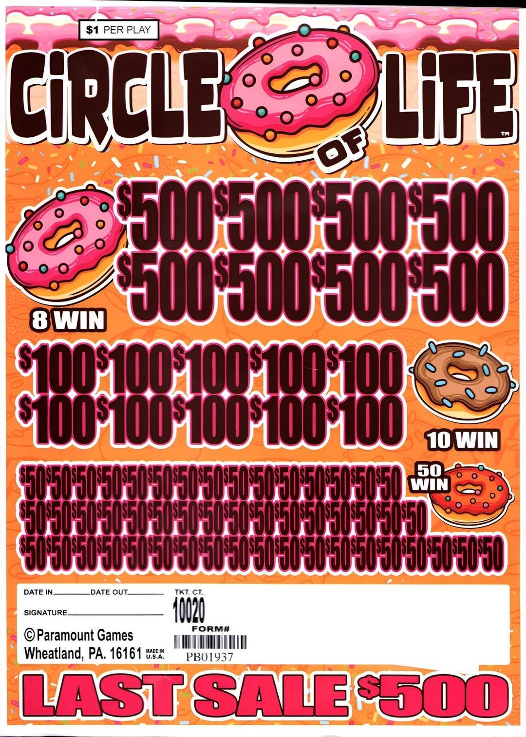 Pull Tab Tickets - Jar Tickets - Game - Circle of Life - Etsy