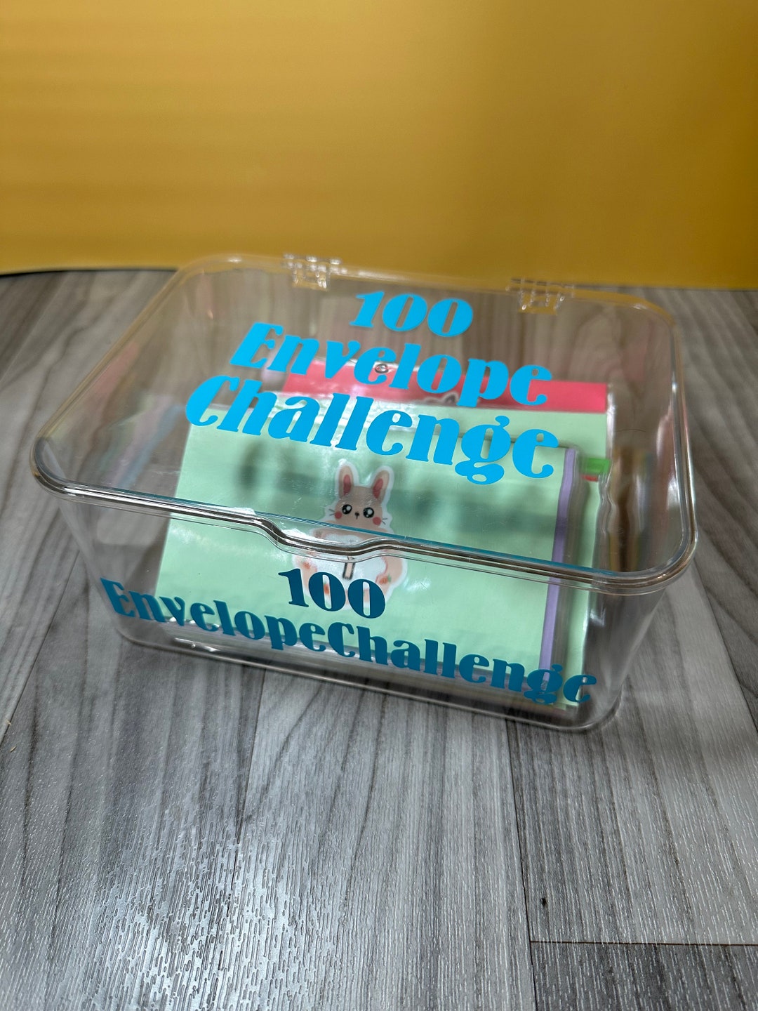 100 Envelope Saving Challenge Box - Etsy