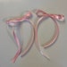 Pink Ribbon/bows for Hair 1 Pair Womens Accessories - Etsy
