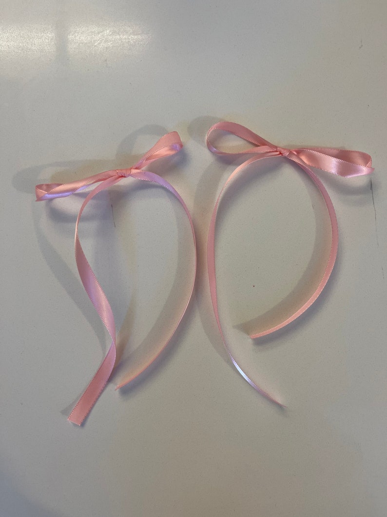 Pink Ribbon/bows for Hair 1 Pair Womens Accessories - Etsy