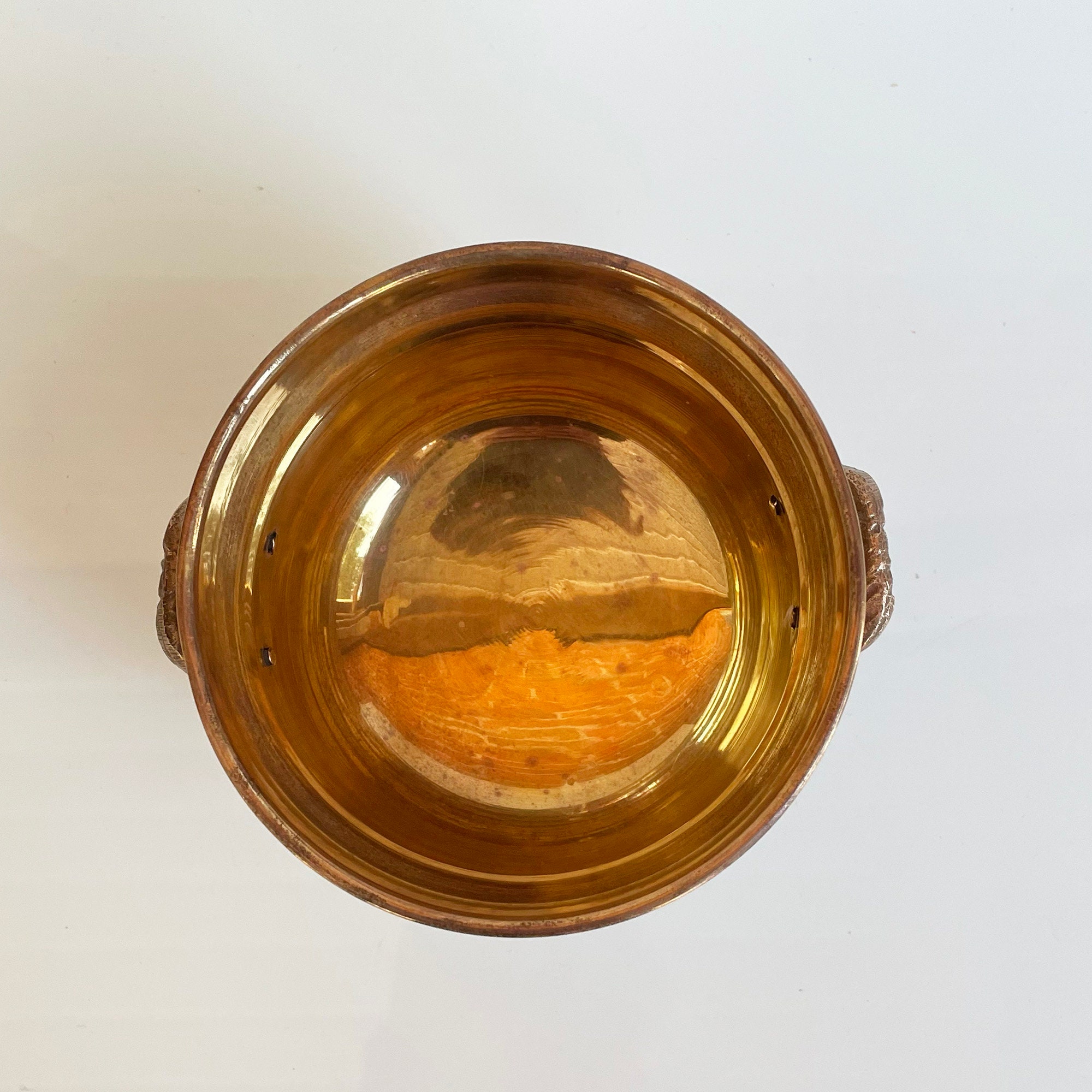 Vintage Brass Footed Cauldron With Handles, Brass Planter, Boho Witchy ...