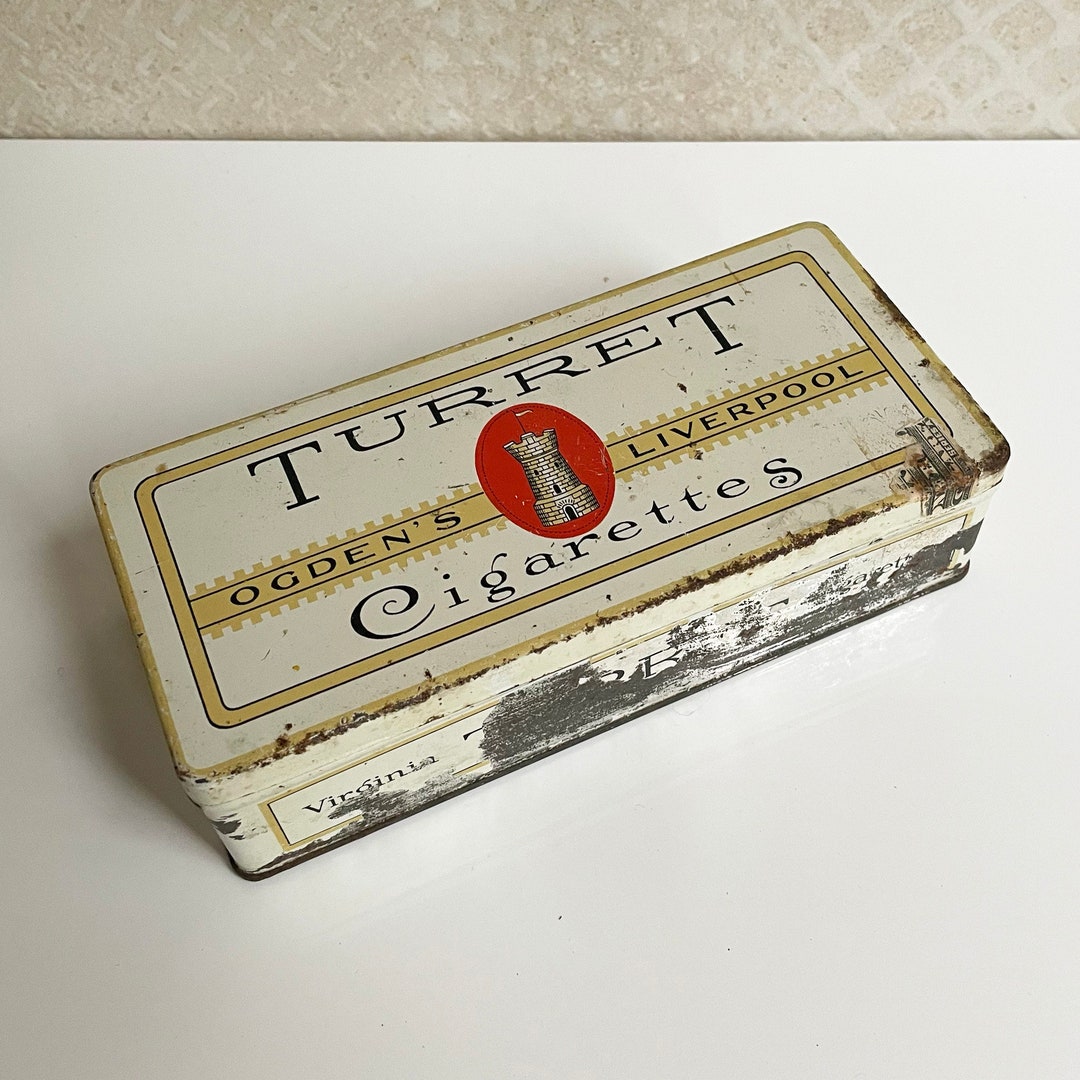 Vintage Collectible Turret Cigarettes Tin - Etsy