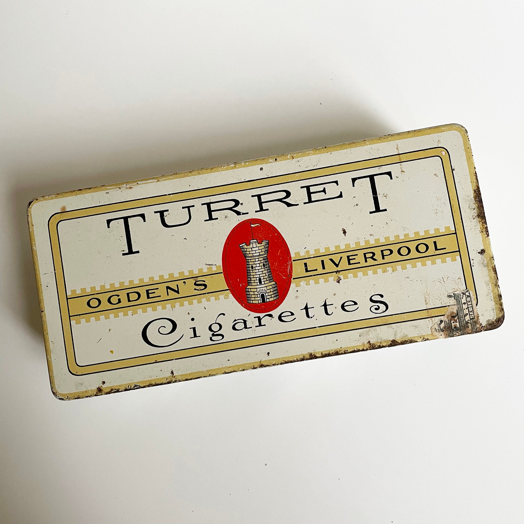 Vintage Collectible Turret Cigarettes Tin - Etsy