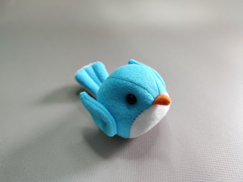 PDF Sewing Pattern Bird, Plush Toy Bird Sewing Pattern_ Bird of Fleece ...