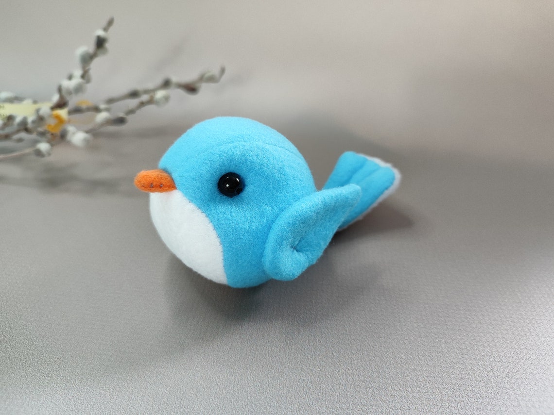PDF Sewing Pattern Bird, Plush Toy Bird Sewing Pattern_ Bird of Fleece ...