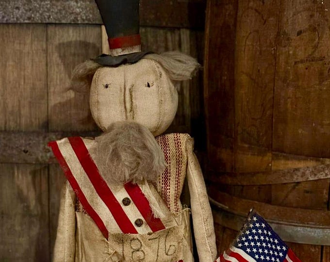 Handmade Primitive Mr. Liberty - Etsy