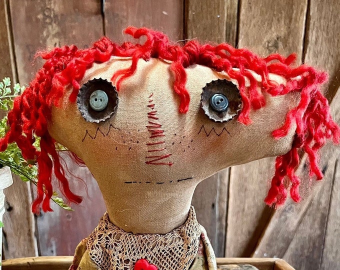 Handmade Primitive Doll - Etsy