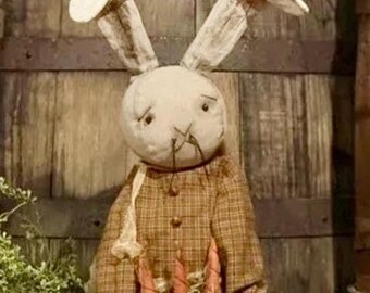 Handmade Primitive Rabbit (PREORDER) - Etsy