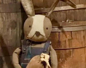 Handmade Primitive Rabbit (PREORDER) - Etsy