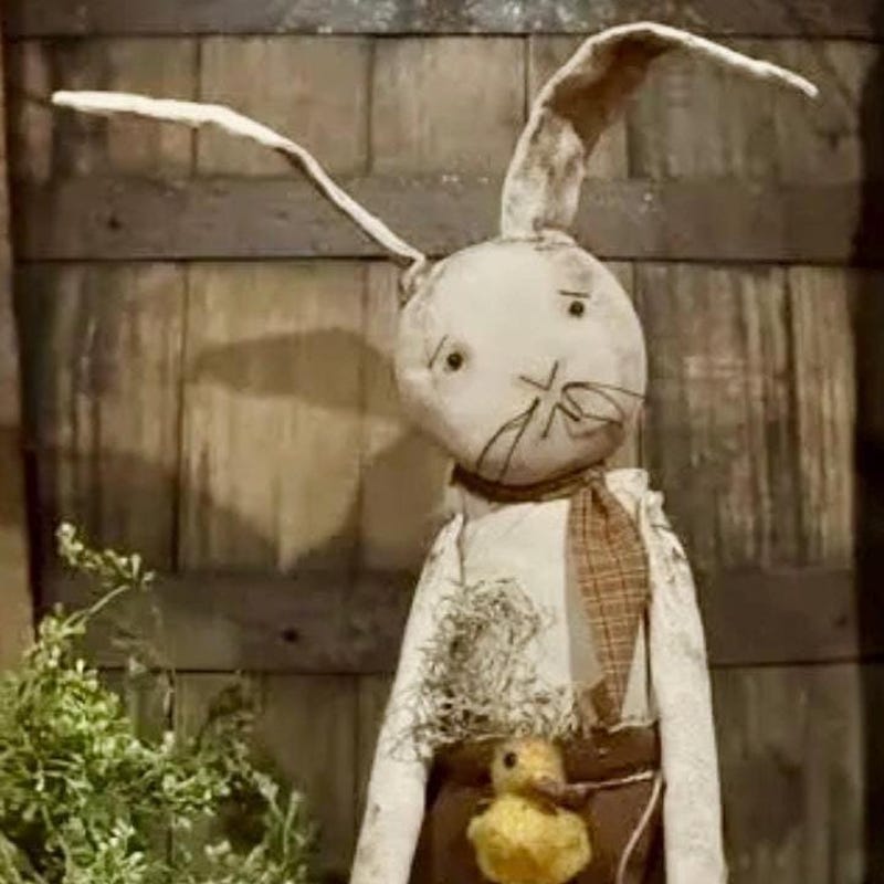 Primitive Rabbit - Etsy