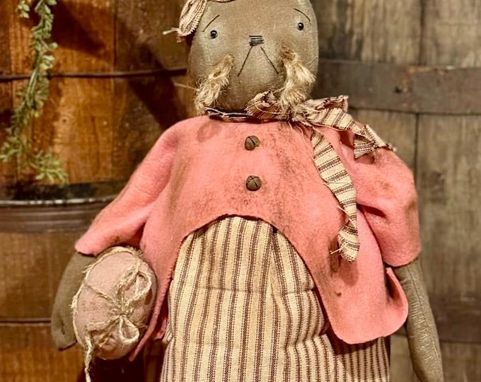 LAST DAY to Order 2/22/26 Handmade Primitive Rabbit (PREORDER) - Etsy