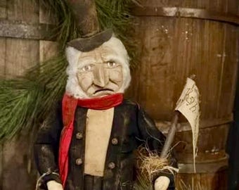 Handmade Primitive Christmas Snowdoll - Etsy