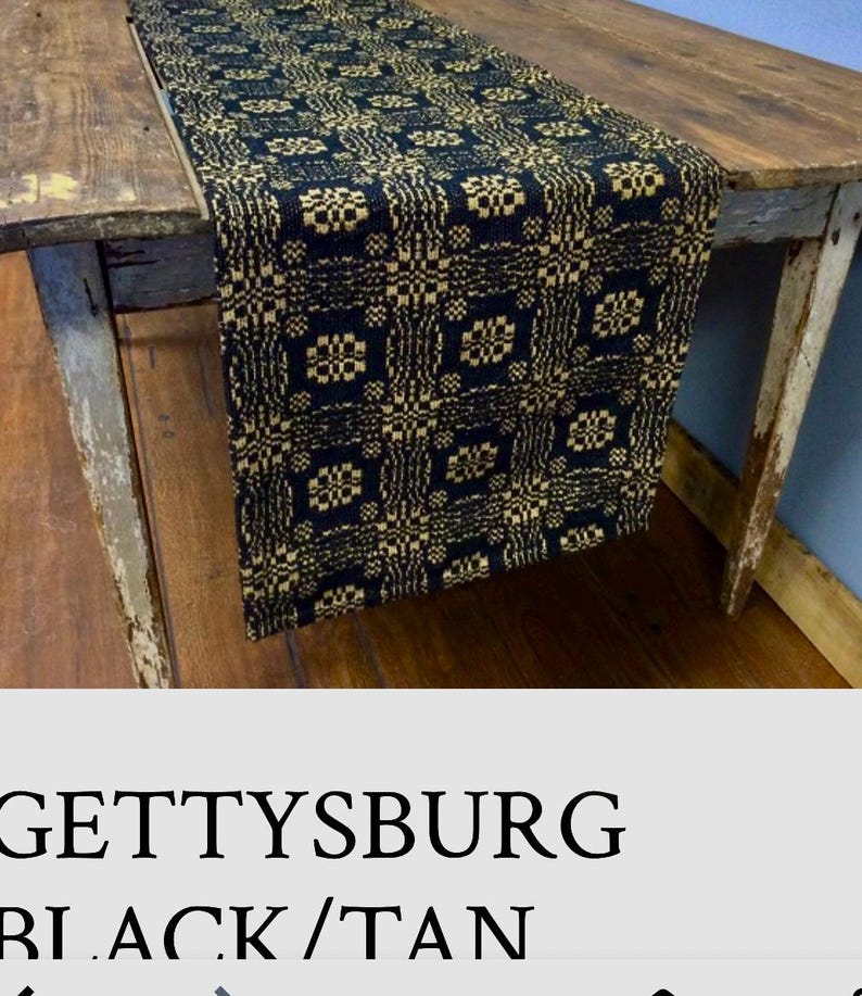 Assorted - Gettysburg Woven Primitive Table Runner - Etsy