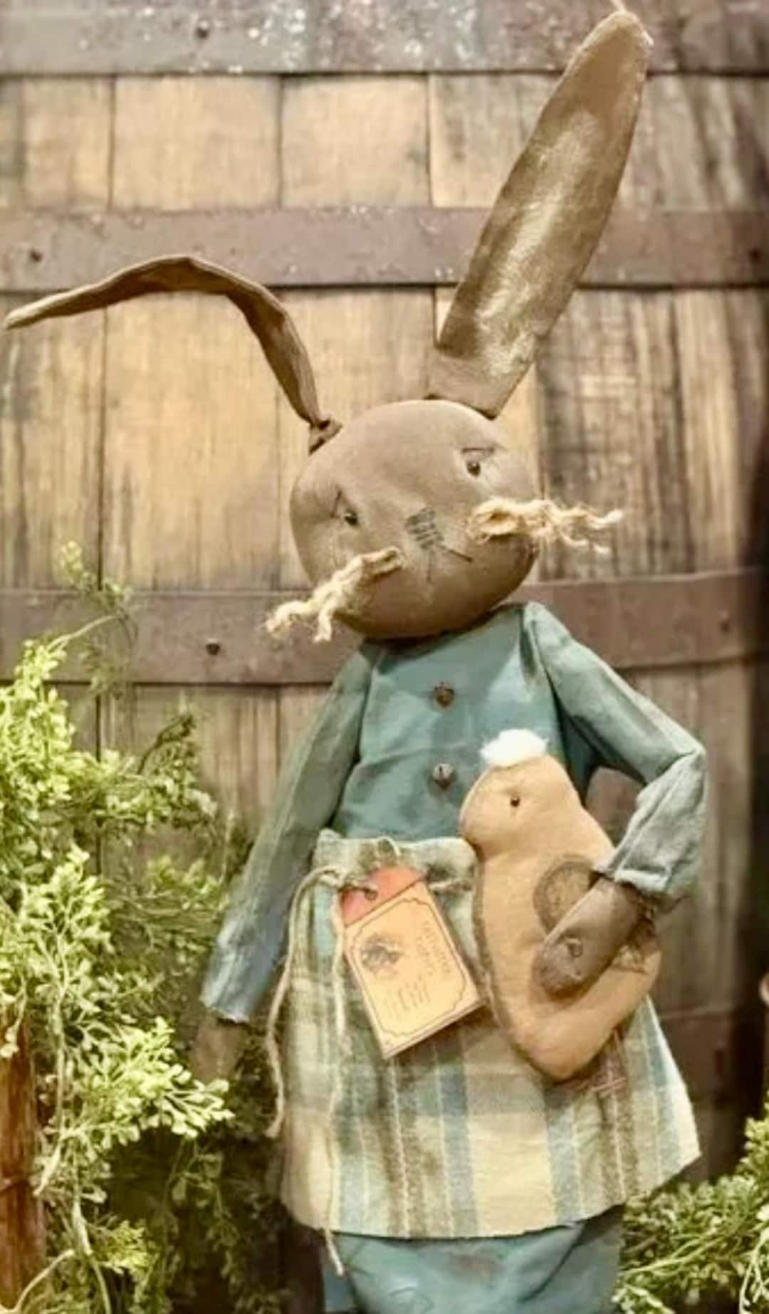 Handmade Primitive Rabbit (PREORDER) - Etsy