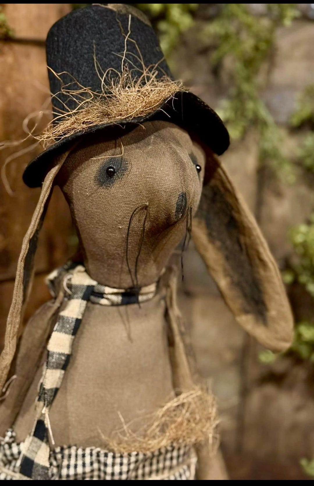 Handmade Primitive Rabbit - in Stock - Etsy