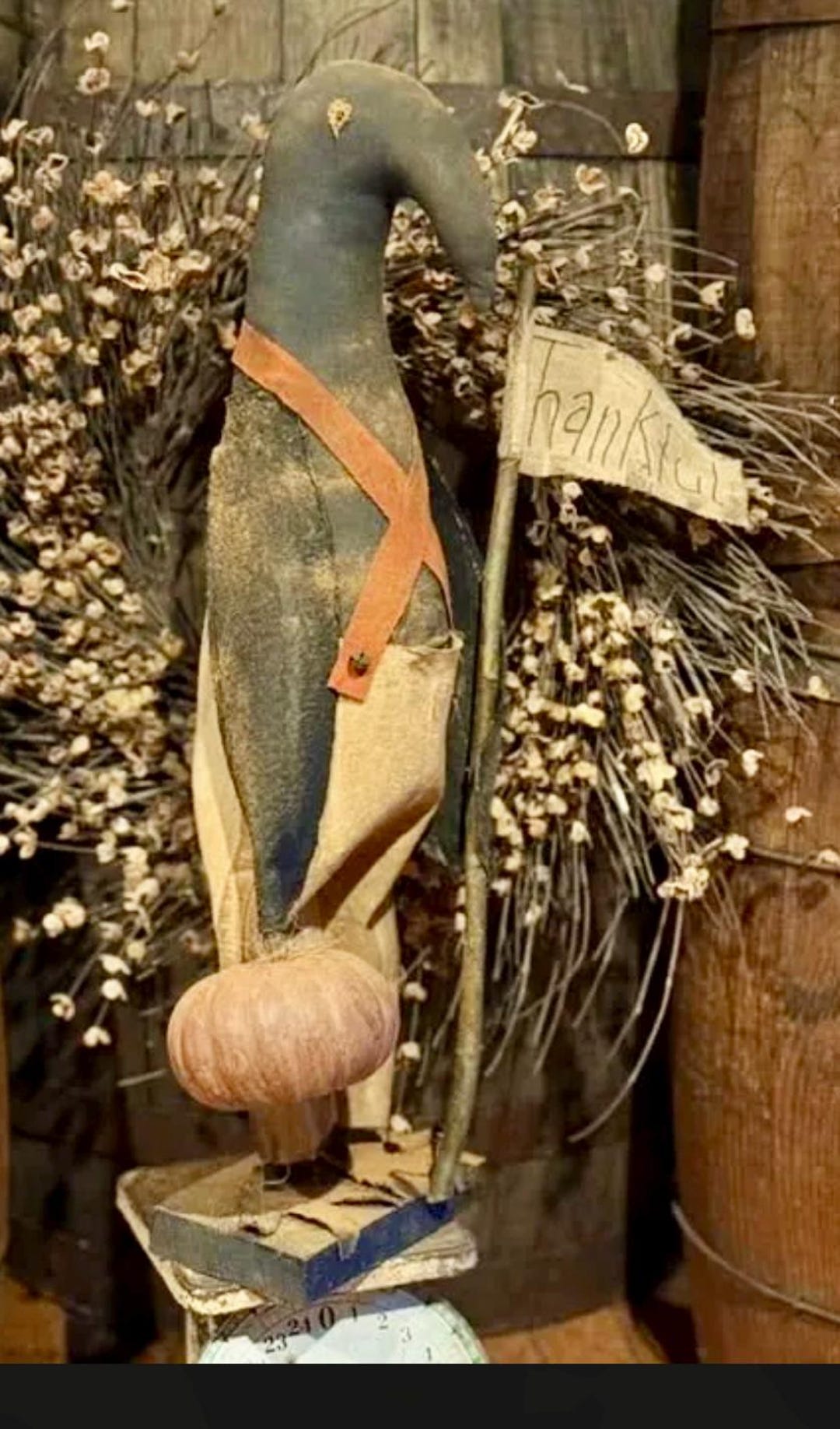 Handmade Primitive Fall Crow (PREORDER) - Etsy
