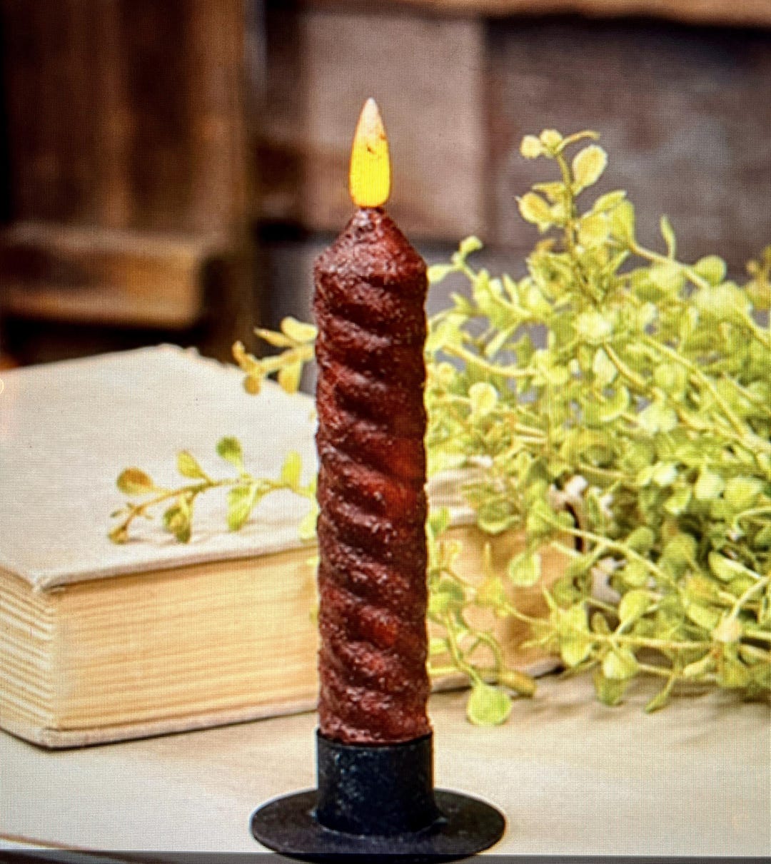 Vintage Twisted Timer Taper - Etsy