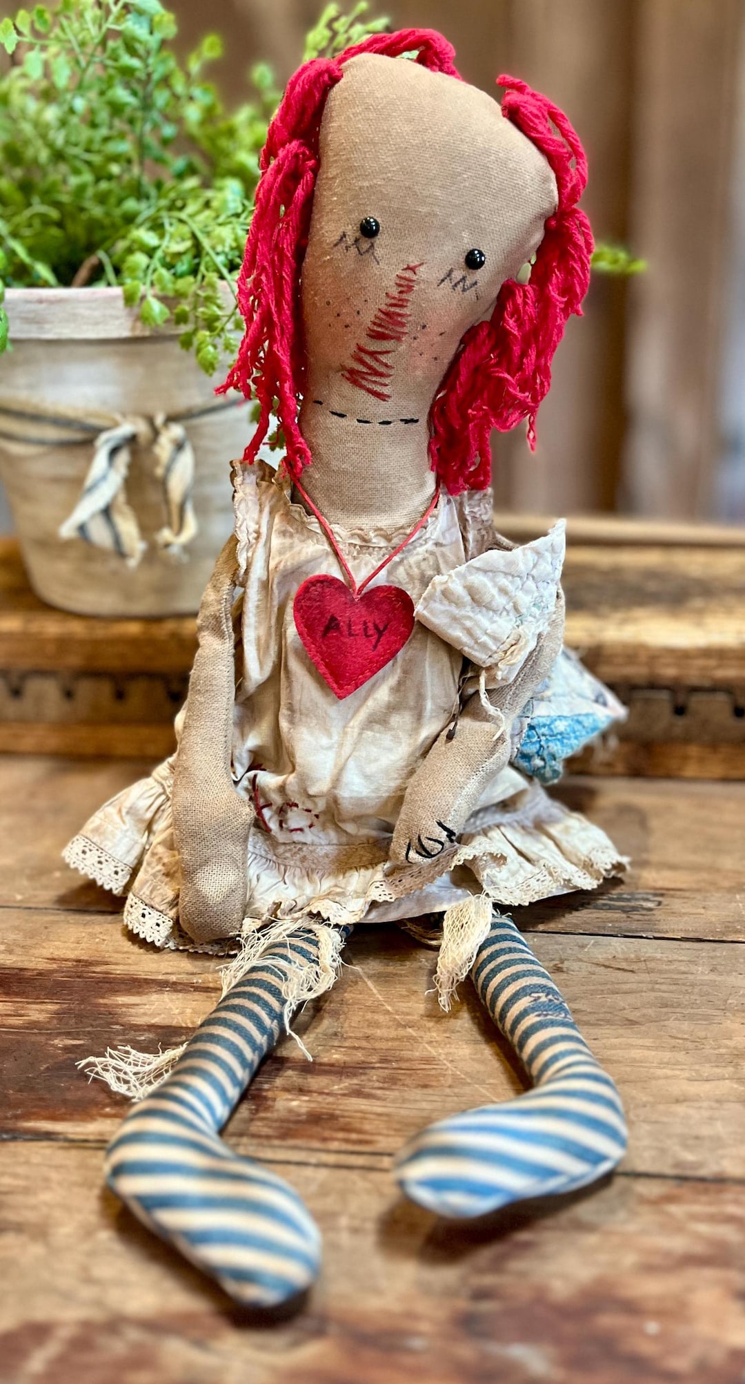 Handmade Primitive Ragdoll - Etsy