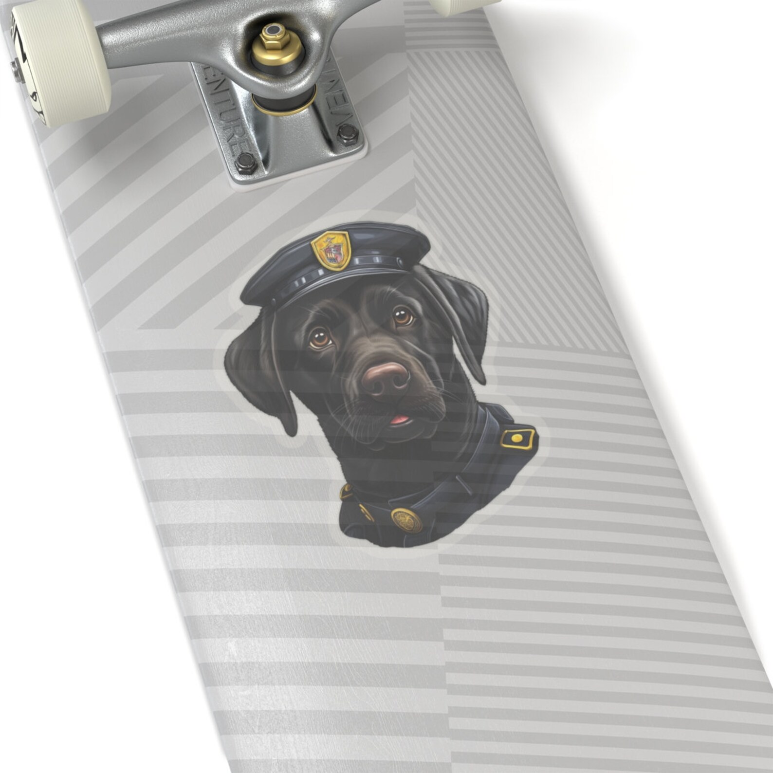 Black Lab Police Officer Sticker - K9 Unit Canine Decal - Law ...