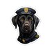 Black Lab Police Officer Sticker - K9 Unit Canine Decal - Law ...