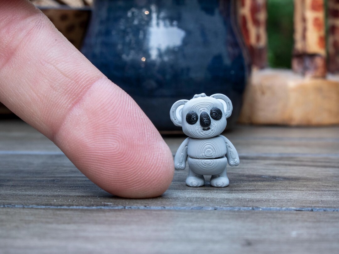Micro Mini Koala Fidget Toy: 3D Printed Articulated Animal Figure - Etsy