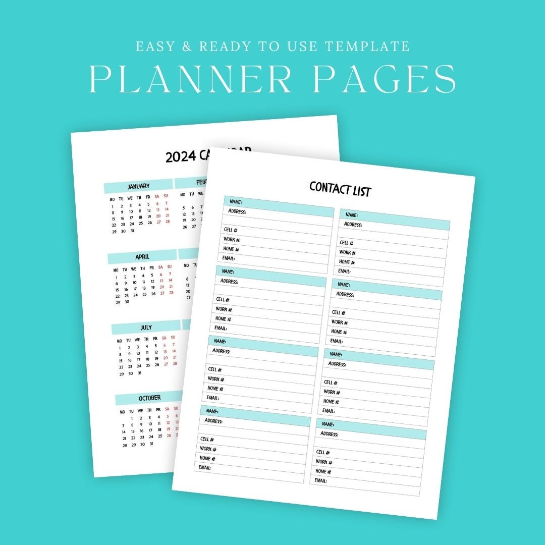 2024 Canva Editable Digital Planner Template Create Your Perfect ...