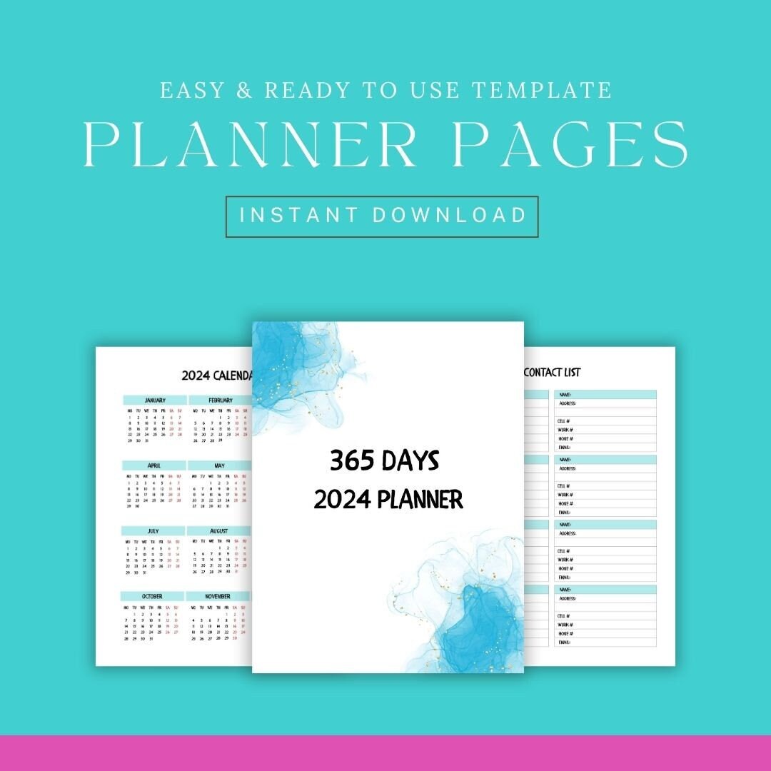 2024 Canva Editable Digital Planner Template Create Your Perfect ...