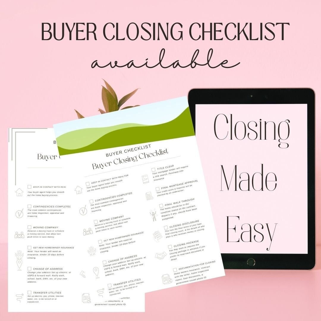 Real Estate Closing Checklist Canva Template - Streamline Your ...