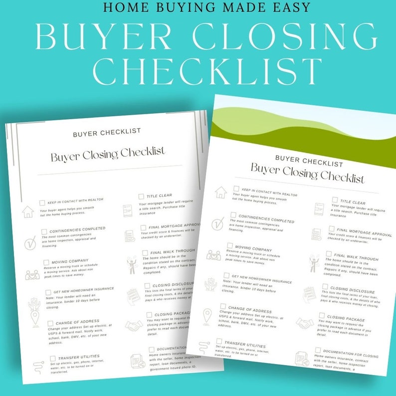 Real Estate Closing Checklist Canva Template - Streamline Your ...