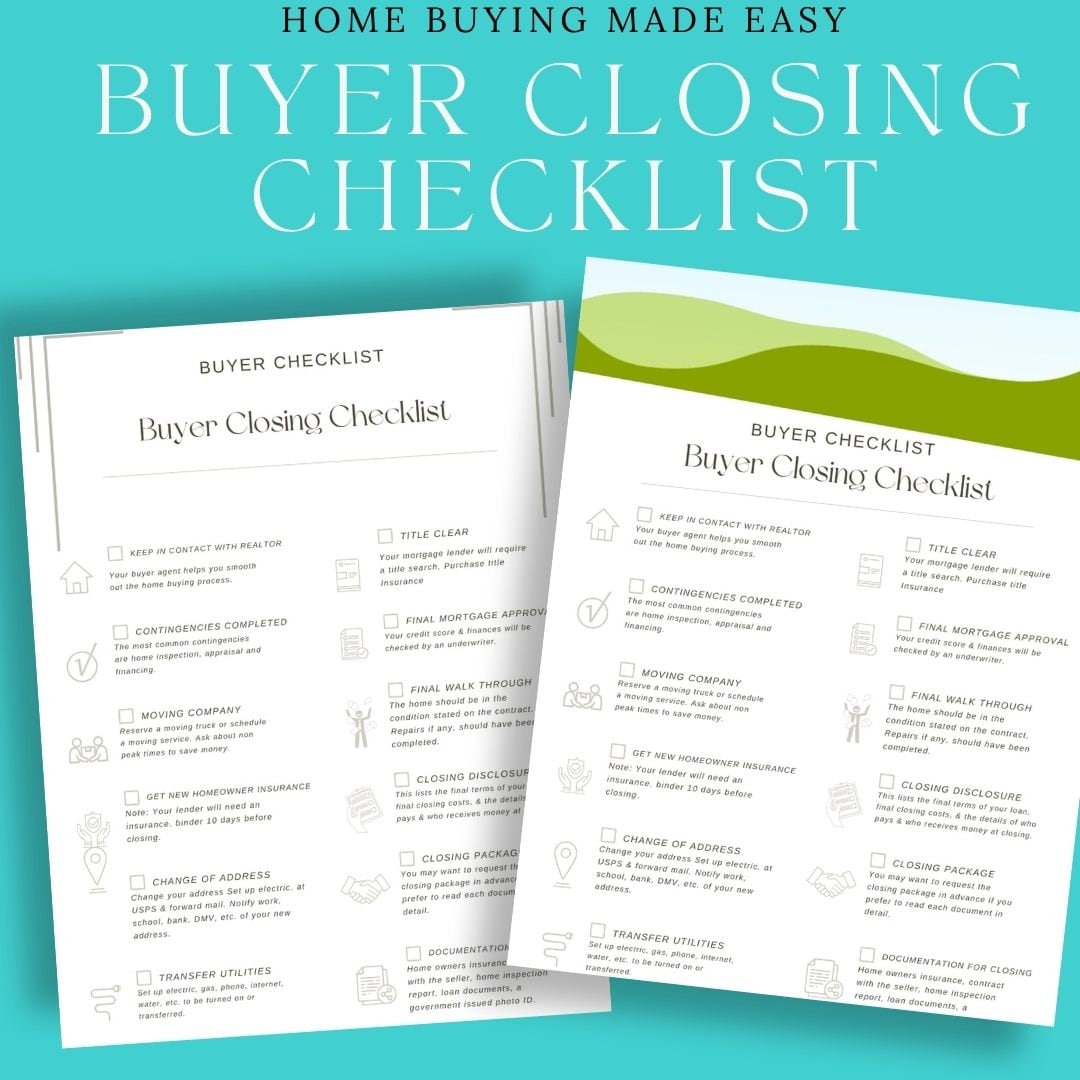 Real Estate Closing Checklist Canva Template - Streamline Your ...
