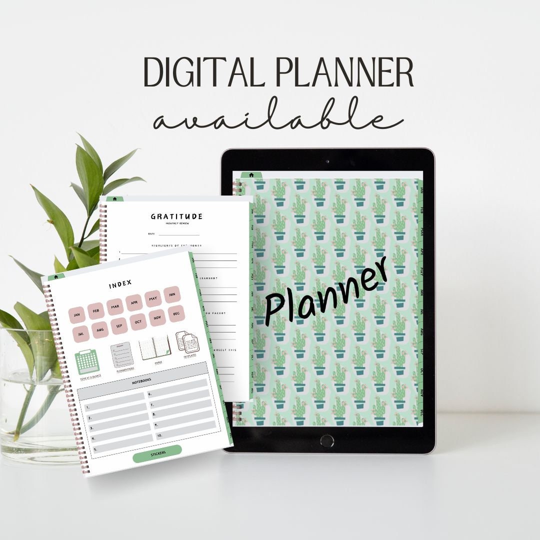 No Drama Llama Cactus Theme Planner - Undated | Get Organized in Style ...