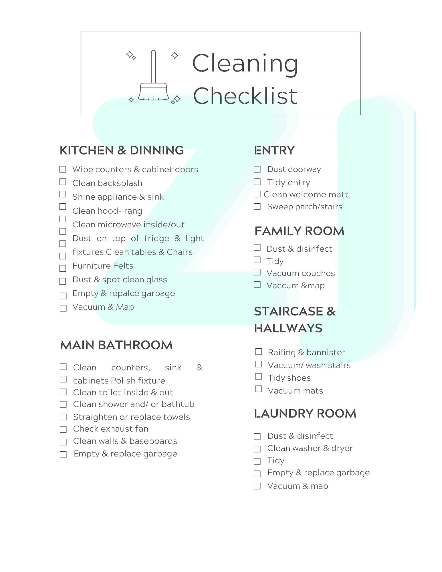 Airbnb Checklist Bundle Digital Download With Canva Link - Etsy