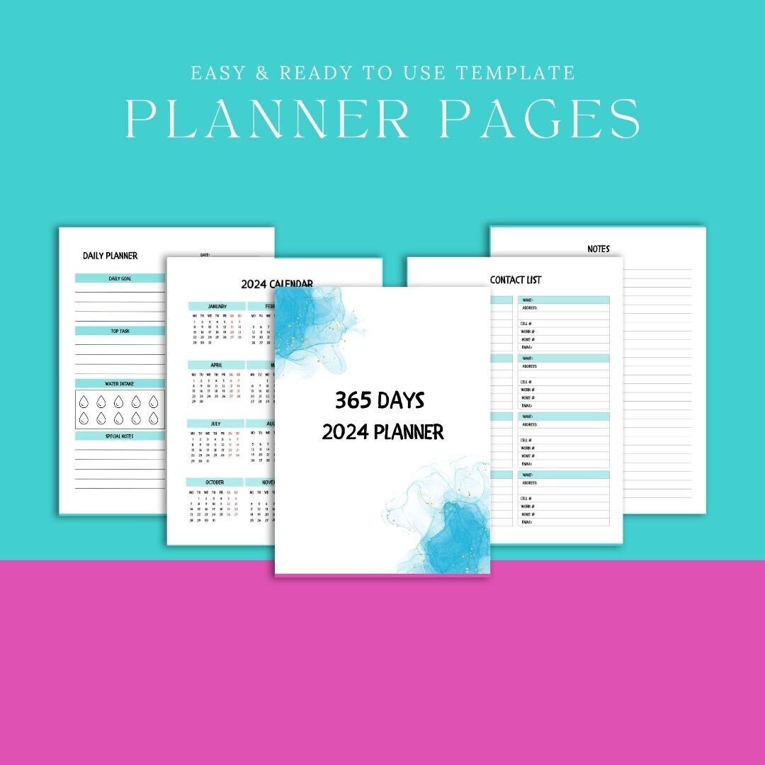 2024 Canva Editable Digital Planner Template Create Your Perfect ...