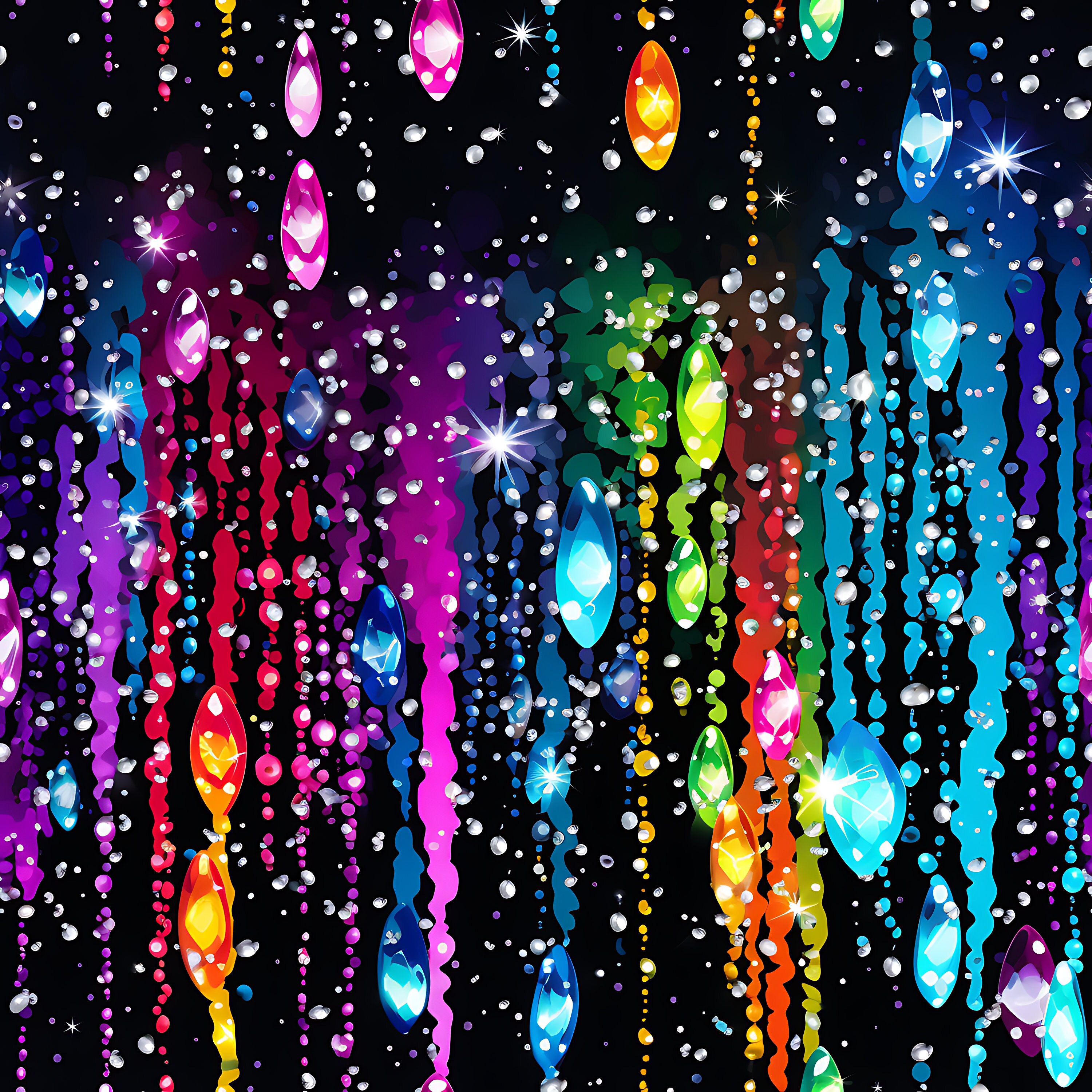 Neon Paint Drip Digital Paper 11 Different Images - Etsy