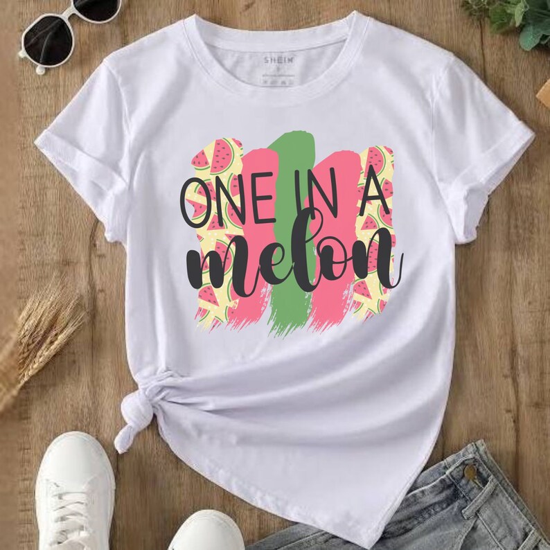 Neon 'one in a Melon' Digital PNG: Vibrant Crafting Delight - Etsy