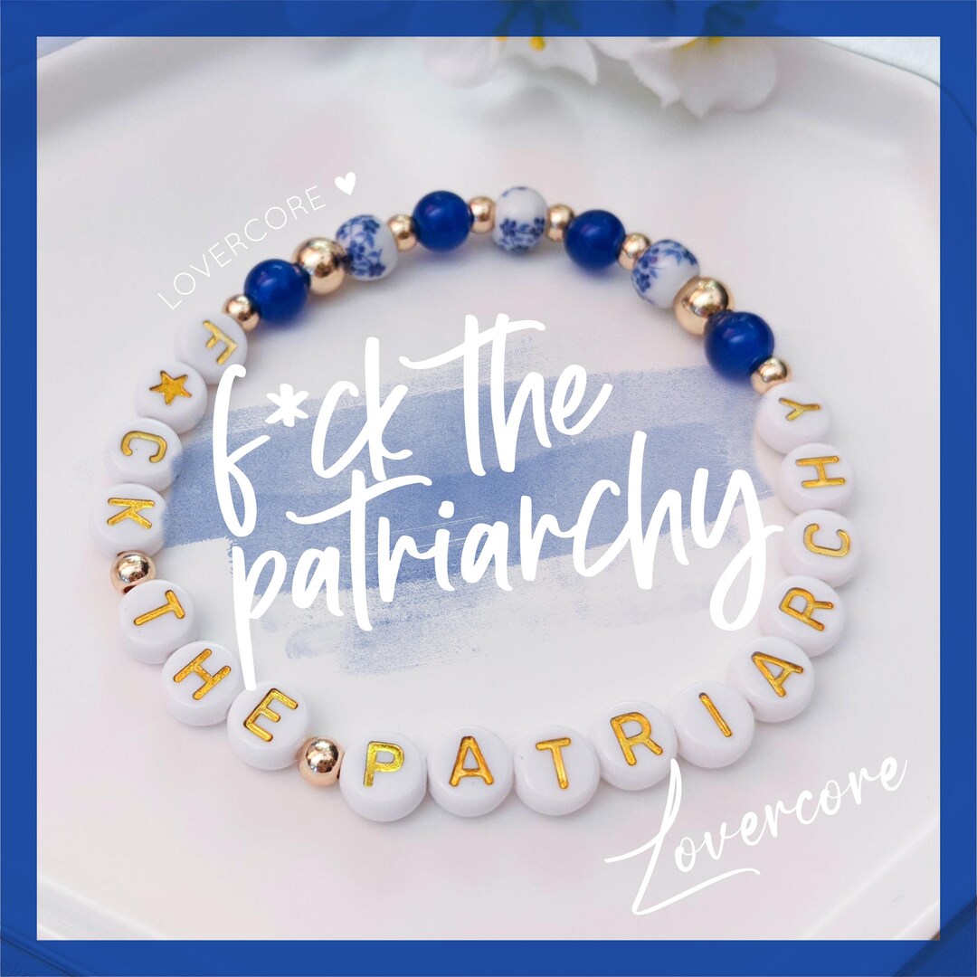 F*ck the Patriarchy | Vote Blue | Beaded Friendship Bracelet | Feminist ...