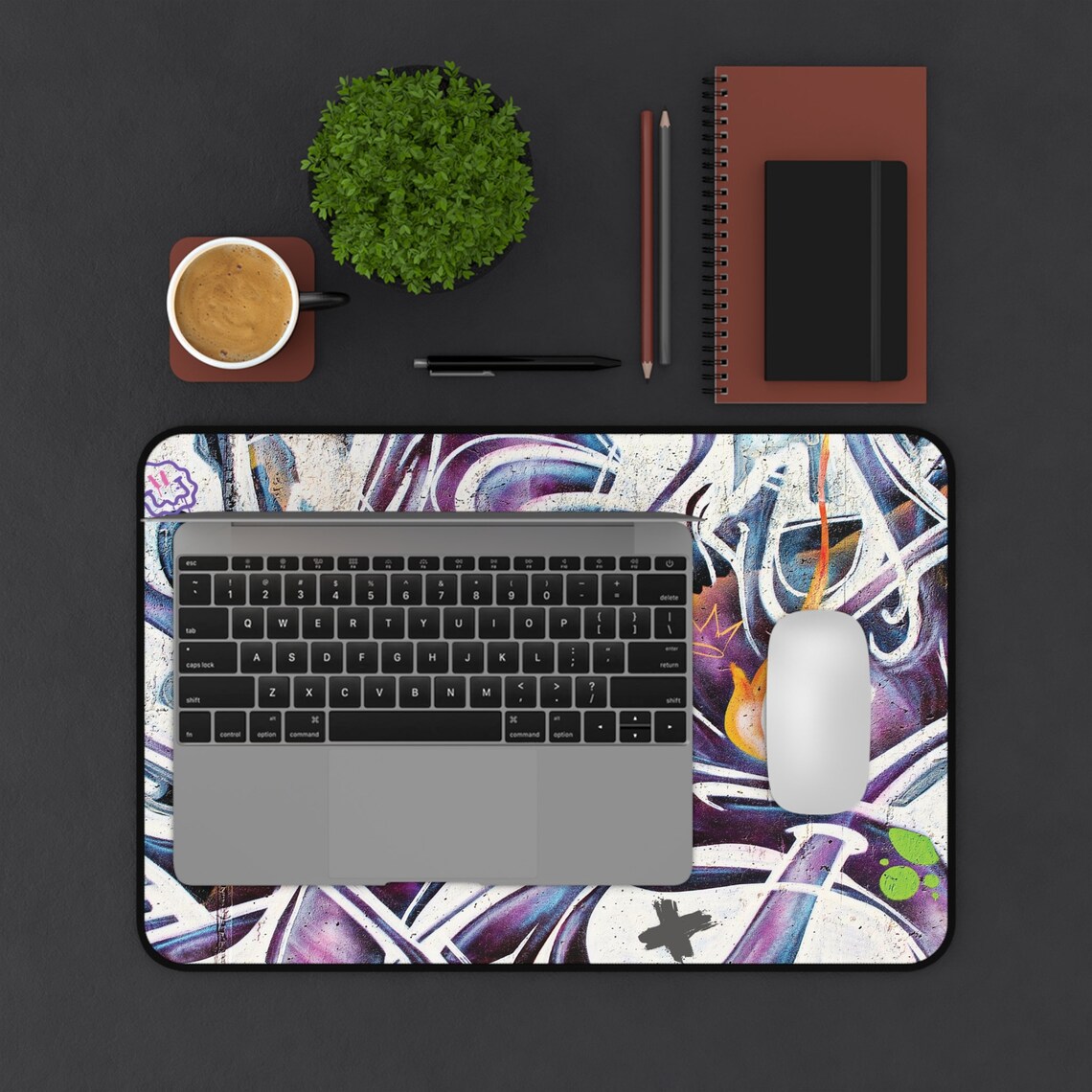 Colorful Graffiti Desk Matgraffiti Mouse Padgraffiti Desk - Etsy