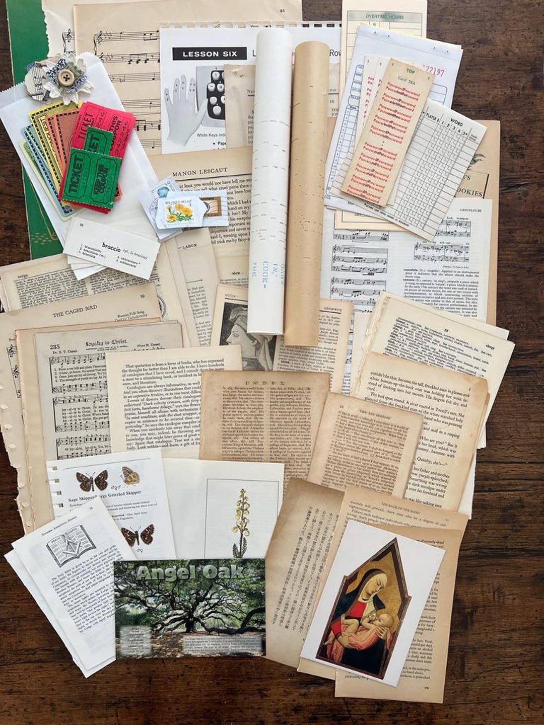Curated Bundle of 100+ Pieces of Paper Ephemera, Most Vintage, Some ...