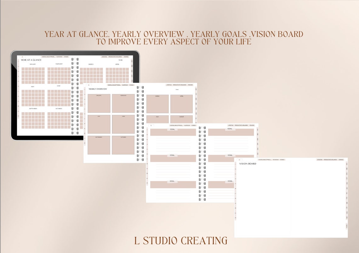 ADHD Digital Planner Undated Digital Planner ADHD Planner - Etsy