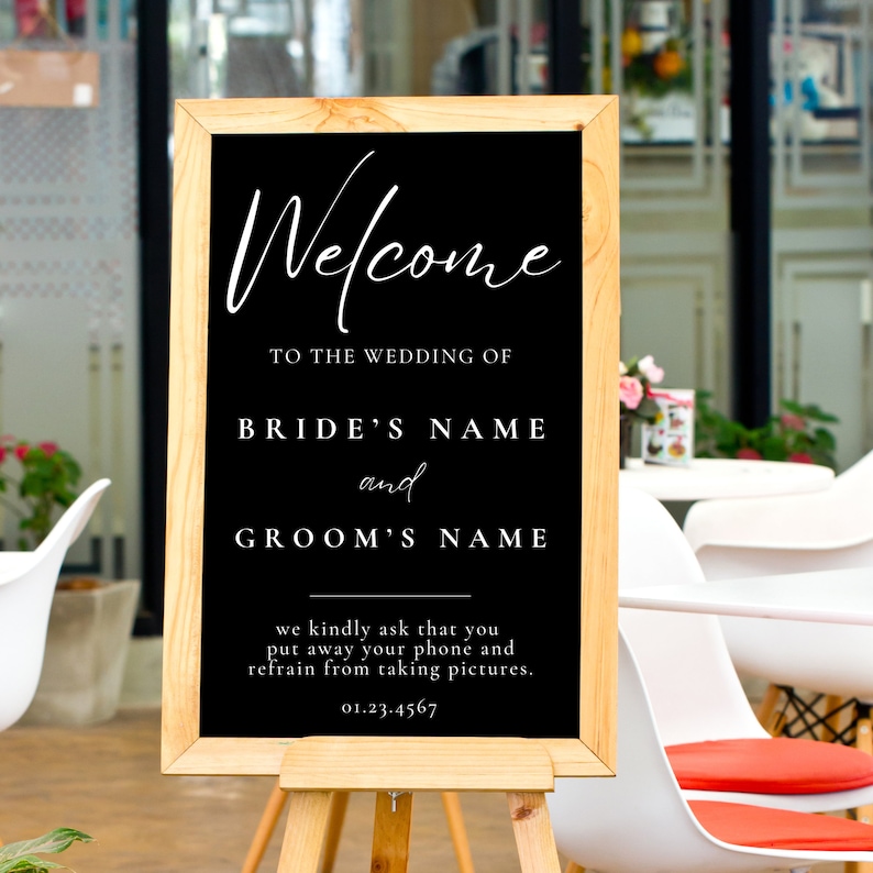 Personalized Wedding Sign Reception Elegant Wedding Decor for Your ...