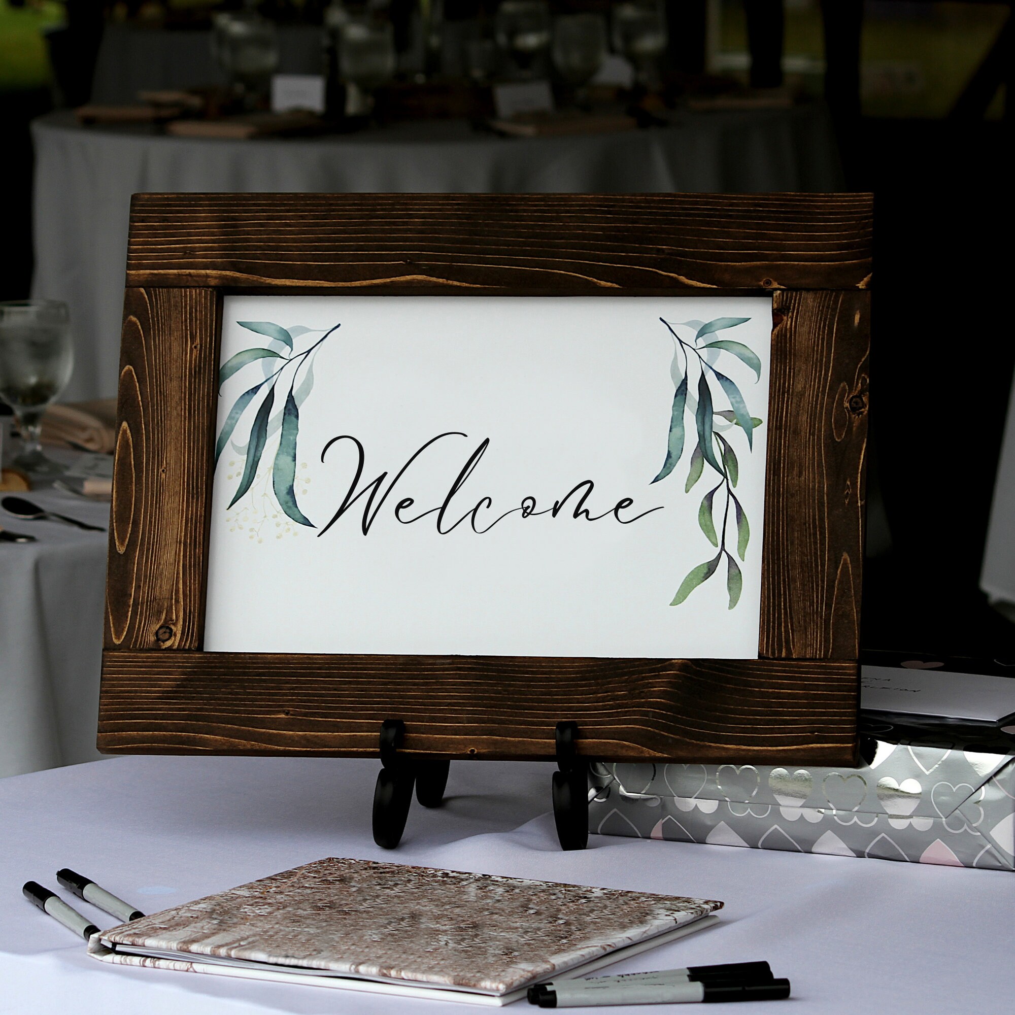 Elegant Welcome Vinyl Decal for Wedding Celebrations Welcome Sign ...
